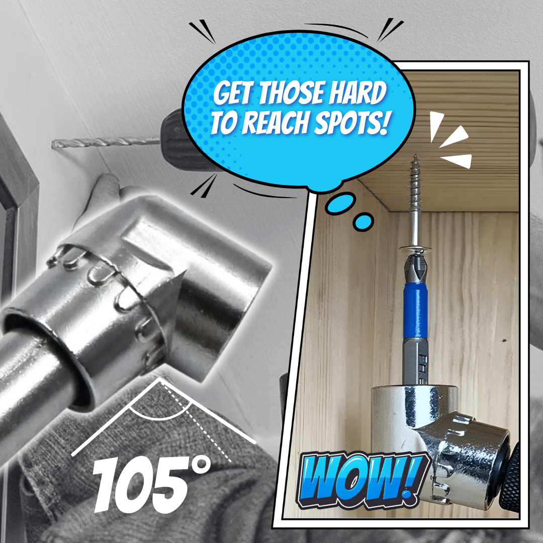 🔧105 Degree Right Angle Drill Adapter – FixionTools